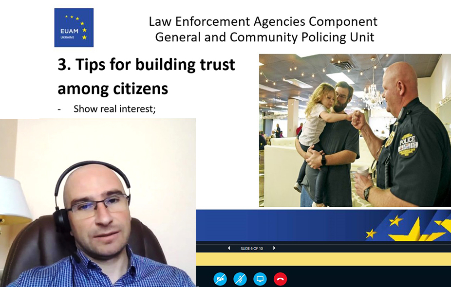EUAM shares ways to build citizens’ trust with a new generation of ...