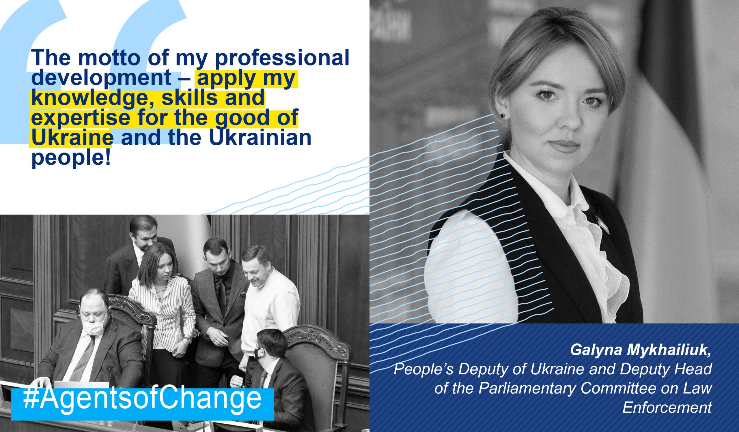 #AgentsofChange – Galyna Mykhailiuk, People’s Deputy of Ukraine and ...